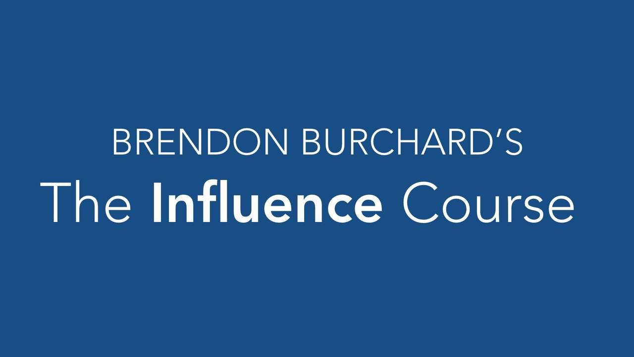 Brendon Burchard's Influence Course